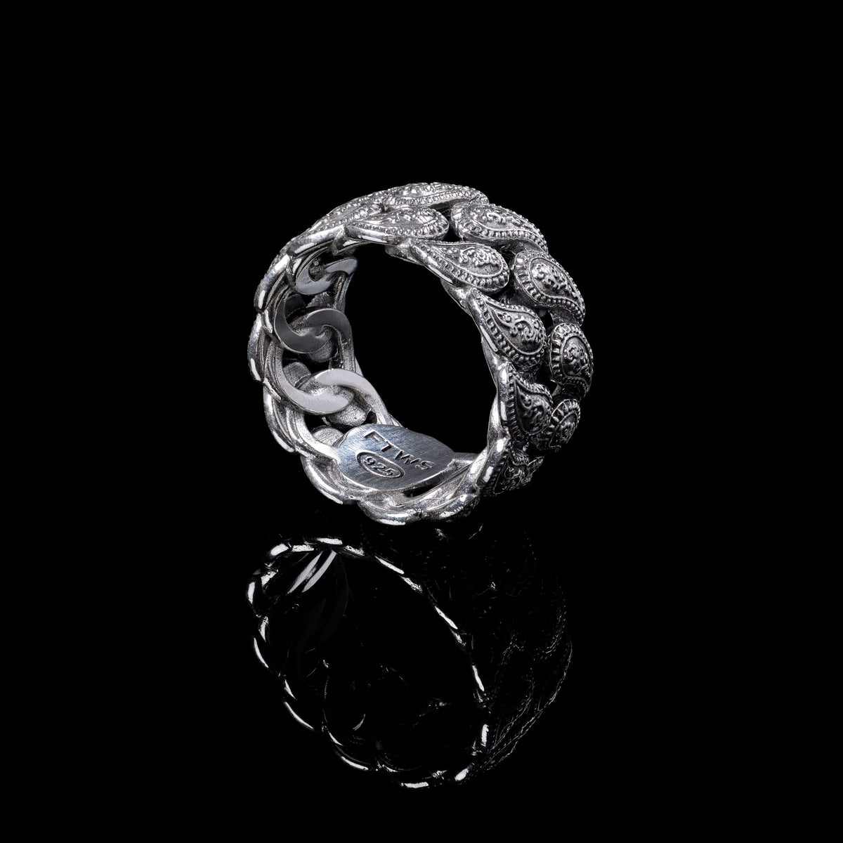 PAISLEY CUBAN RING – For Those Who Sin
